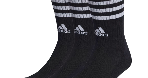 Adidas - 3-STRIPES CUSHIONED CREW SOCKS (3 PAIRS) (IC1321)