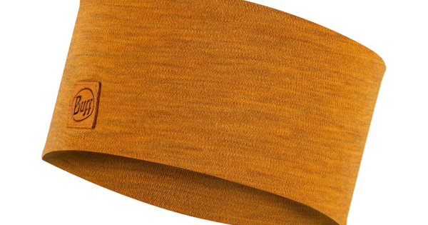 Buff - MERINO WIDE HEADBAND SOLID MUSTARD (129441.118.10.00)