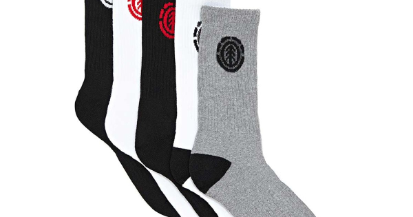 Element - HIGH-RISE SOCKS 5 PACK (F5SOB2ELF2 0744)